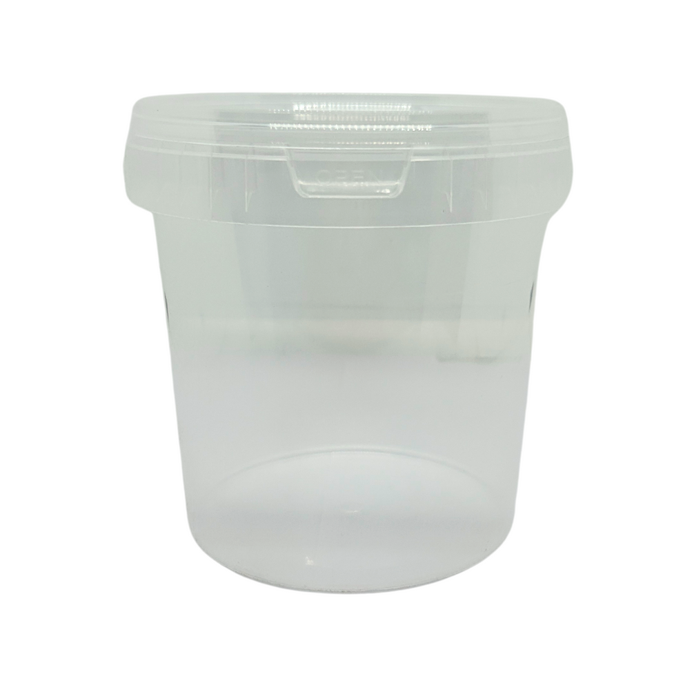 1 Litre Clear Bucket with Lid – Natures Grub Bulk